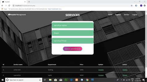 Hospital Management System Php Project With Mysql