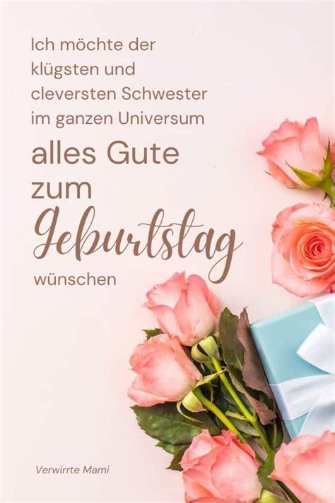 Geburtstagsw Nsche Schwester Sch Ne Spr Che Und W Nsche