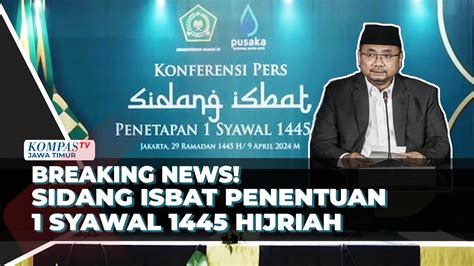 Live Sidang Isbat Pantauan Hilal Syawal Hijriah Youtube