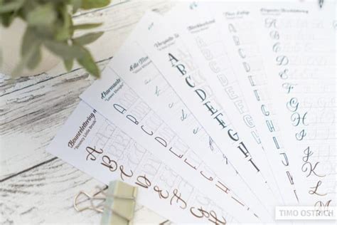 Das ultimative Handlettering Übungsheft mit genialen Schriften