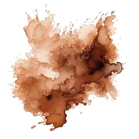 Brown Watercolor Splash Watercolor Paintbrush Brown PNG Transparent