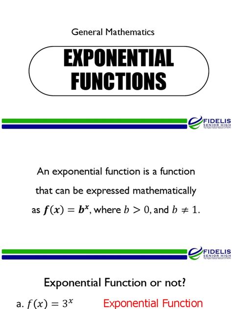 exponential function pdf