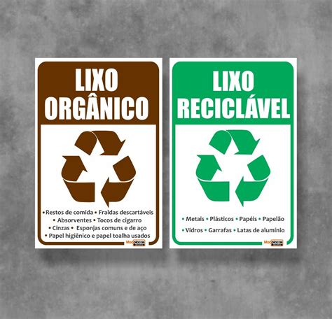 Placa Lixo Reciclável Para Imprimir BRAINCP