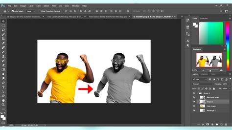 Adobe Photoshop Convert Color Picture To Black And White Design Talk