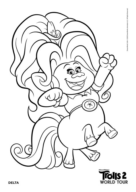 Para Colorir Trolls Rihappy Modo Brincar
