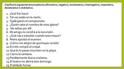 10 Ejemplos De Enunciados Imperativos