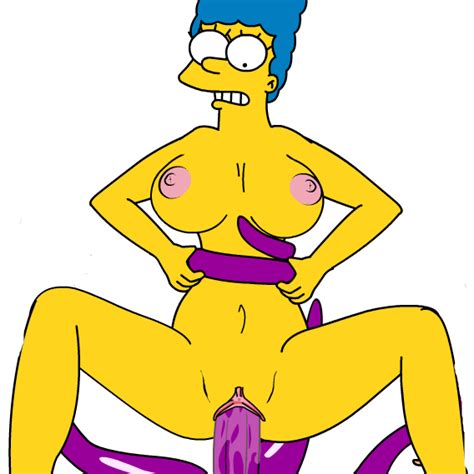 Rule 34 Blue Hair Breasts Color Female Front View Hair Human Insertion Interspecies Marge