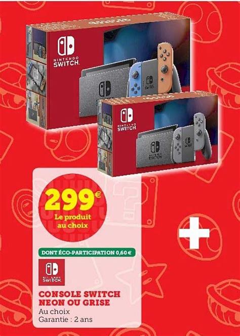 Promo Console Switch Neon Ou Grise Chez Hyper U ICatalogue Fr
