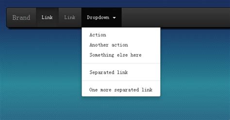基于bootstrap的css3下拉菜单 菜单3d立体效果 html5资源教程
