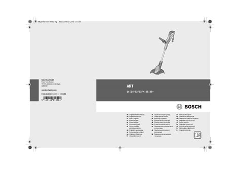 Notice BOSCH ART 24 coupe bordure Trouver une solution à un problème
