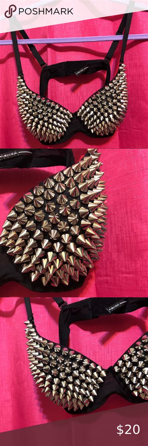 ⚡️ Spike Bra 34b Punk Rock Fashion Bra Rock Style