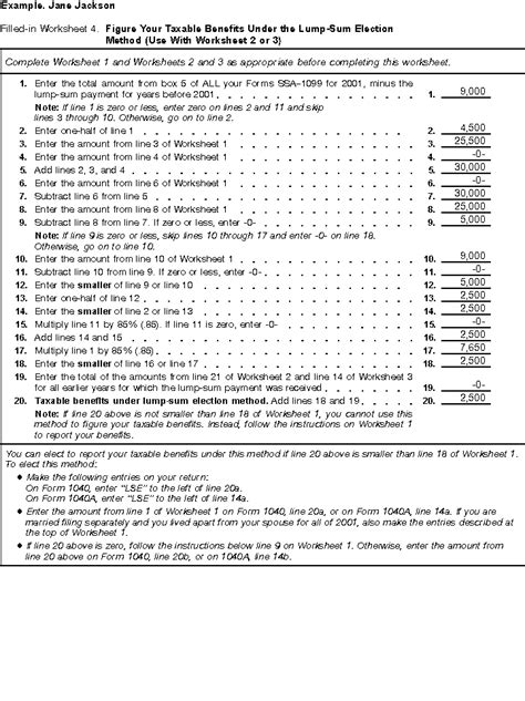 Irs Pub 915 Worksheet 1 2023