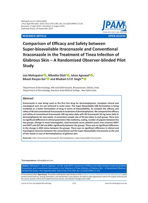 PDF Comparison Of Efficacy And Safety Between Super Bioavailable