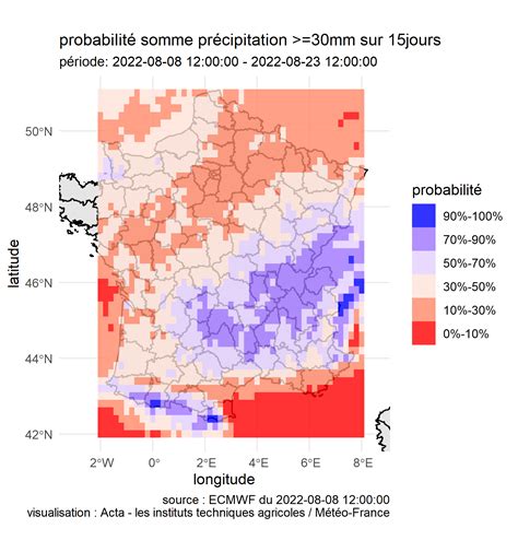 Sécheresse 2022 que nous disent les prévisions de précipitations acta