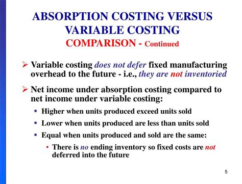 Ppt Chapter Variable Costing A Decision Making Process Powerpoint