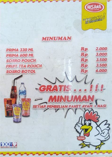Selalu Diperbarui Menu Hisana Fried Chicken Rungkut Surabaya