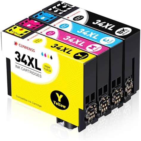Supply Guy 4 Druckerpatronen Kompatibel Mit Epson 34XL 34 XL