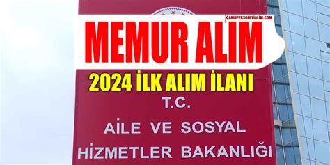 Aile ve Sosyal Hizmetler Bakanlığı 20 Kamu Personel Alımı