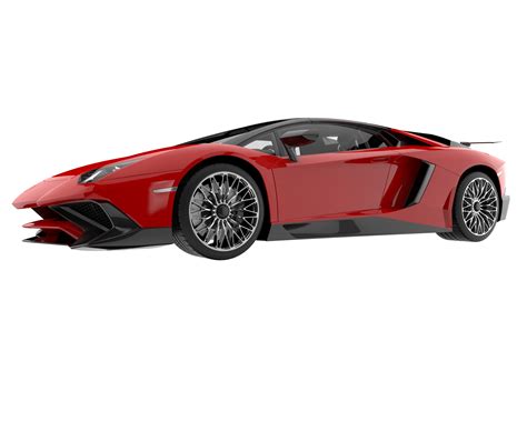 Sport Car Isolated On Transparent Background 3d Rendering