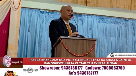 POR BA KHANGDAM NGA POI KYLLENG KI BYNTA KA KHASI JAINTIA BAN