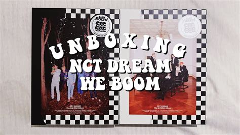 UNBOXING NCT DREAM 엔시티 드림 WE BOOM 3rd Mini Album We Boom Versions