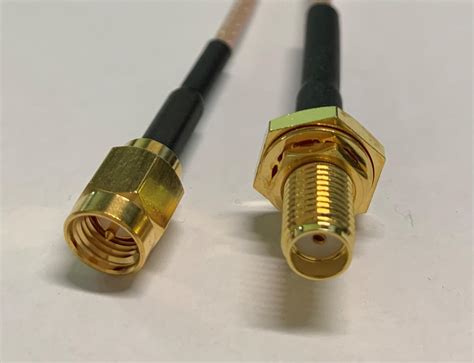 SMA M To SMA F Bulkhead With O Ring Cable Using RG316 Coaxial Cable