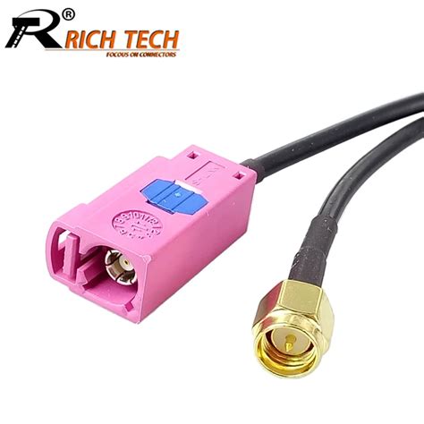 High Quality Fakra Smb D 4004 Female Jack To Sma Male Plug Rg174 Cable