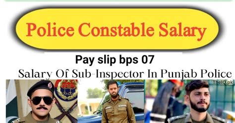 Punjab Police Salary For Constable In Pakistan 2023 Sub Inspector ASI