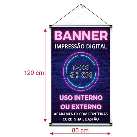 Banner Faixa Placa Lona Baner UV Personalizado 100x150 ILHÓS