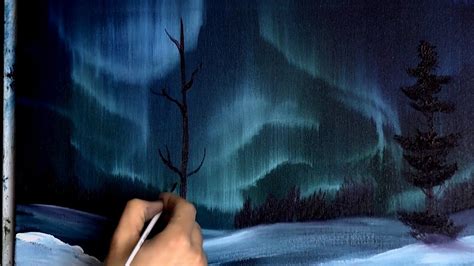 Auroral Display Painting Lesson Landscape Painting Lesson Northern