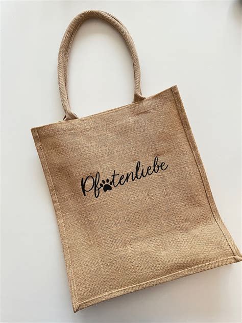 Jute Shopper Pfotenliebe der perfekte Begleiter für alle