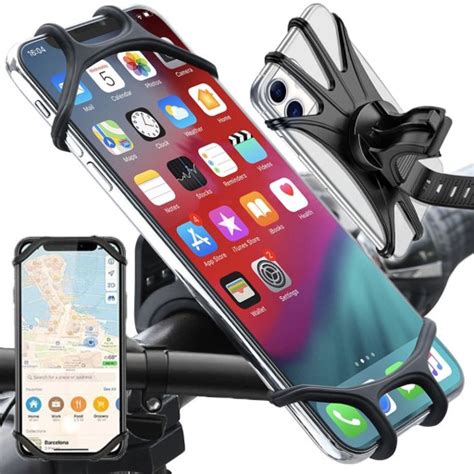 MOCNY UCHWYT ROWEROWY NA TELEFON KIEROWNICĘ DO ROWERU SILIKONOWY