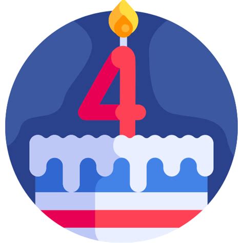 Birthday Cake Detailed Flat Circular Flat Icon