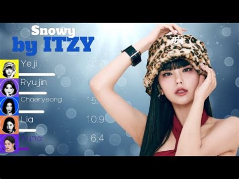Itzy Snowy Line Distribution Color Coded Lyrics Youtube