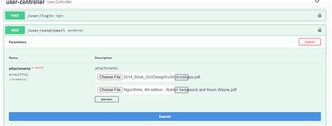 Springfox 및 Swagger ui 업로드를 사용한 멀티파트 파일 업로드가 작동하지 않습니다 Multipart File