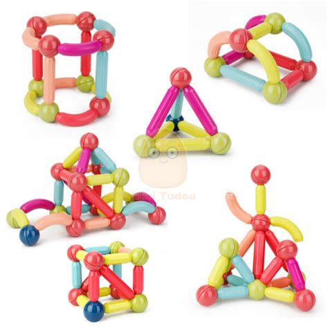 Blocos de Construção Magnéticos Aprender brincando bidDAY