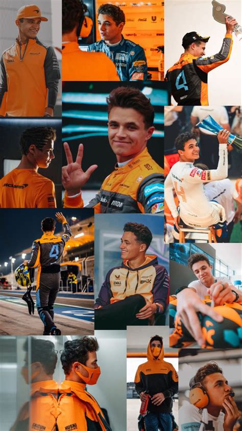 Lando Norris Collage Formel 1 Hintergrundbilder Iphone Bff