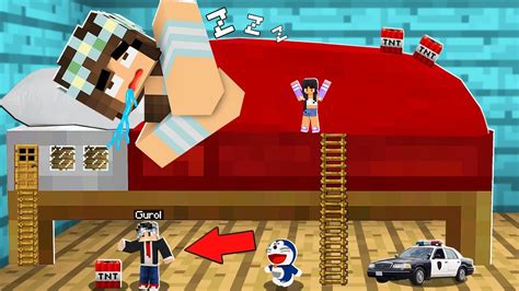 KIZ HAYRANIM ın EVİNDE KÜÇÜLEREK 1 GECE GEÇİRDİM Minecraft YouTube