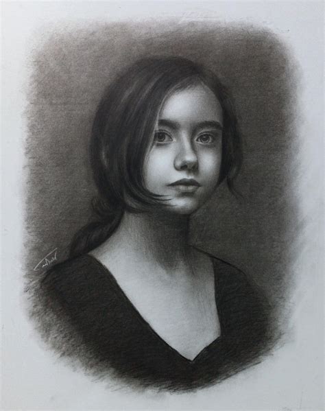 Charcoal Pencil I Made A Step By Step Video For This Work I Will