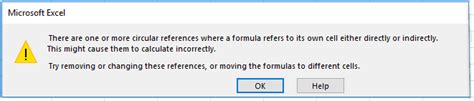 how to fix a circular reference error in excel
