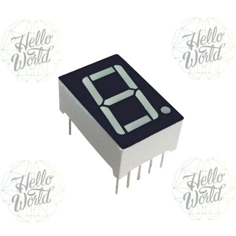 5161as display de 7 segmentos rojo cátodo común Hello World Electronics
