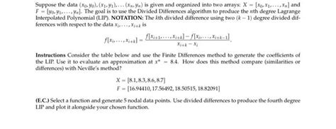 solved suppose the data x0 y0 x1 y1 … xn yn is given