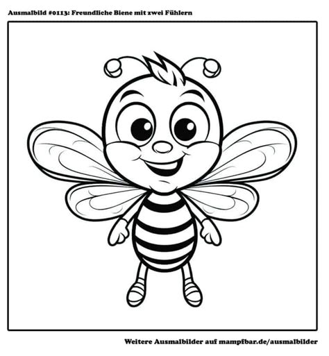 Sch Ne Bienen Ausmalbilder Zum Ausdrucken Mampfbar
