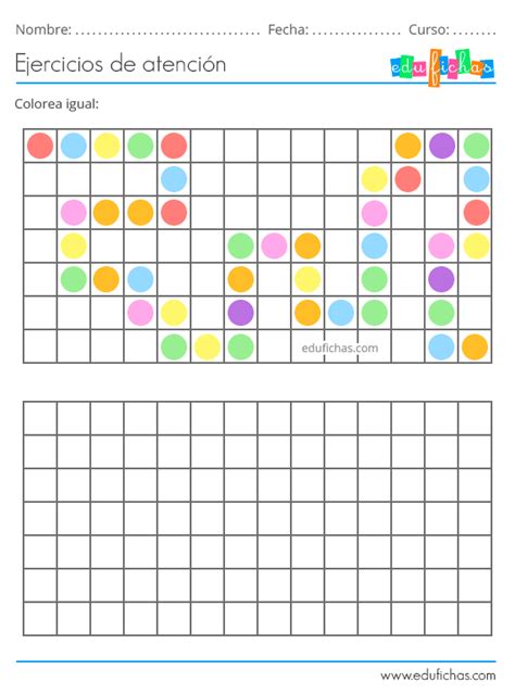 Fichas de Atención para Niños Estimulación Cognitiva Descargar PDF