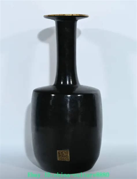 10 3 VASE VERSET doré en porcelaine de four de la dynastie Song EUR
