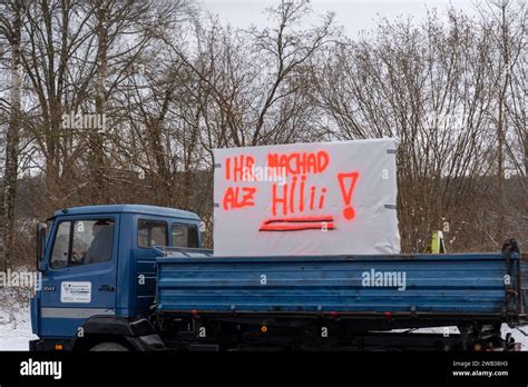 Zusmarshausen Bavière Allemagne 8 janvier 2024 semaine d action