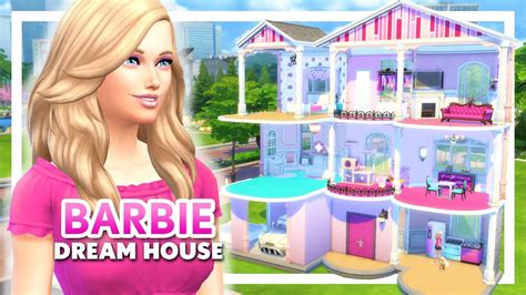 BARBIE Dream House Doll House The Sims 4 Speed Build No CC YouTube