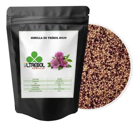 Semilla De Trébol Rojo trifolium Pratense 1 Kg