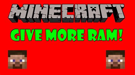 How To Give More Memory To Minecraft YouTube