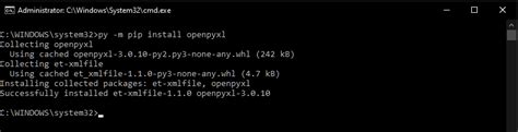 如何在windows上安装python中的openpyxl 极客教程